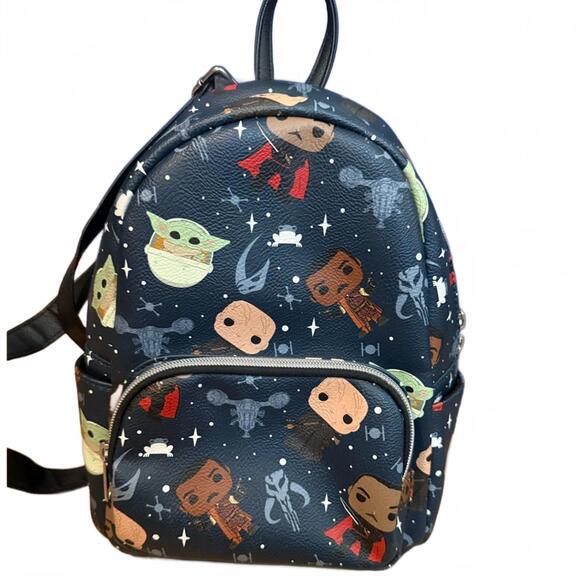 Disney | Bags | Disney Mini Backpack Grogu Star Wars Print | Poshmark